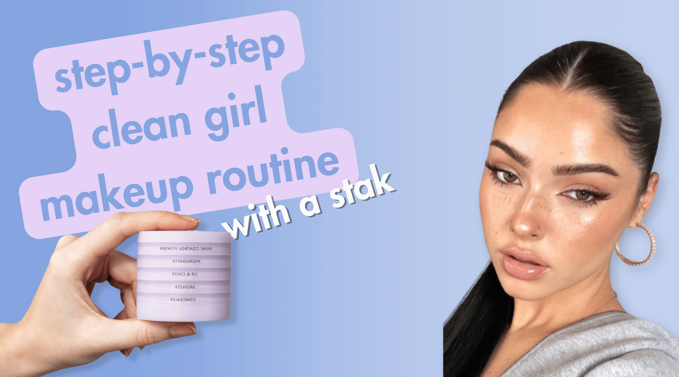 step-by-step clean girl makeup routine with a mini travel makeup kit ...