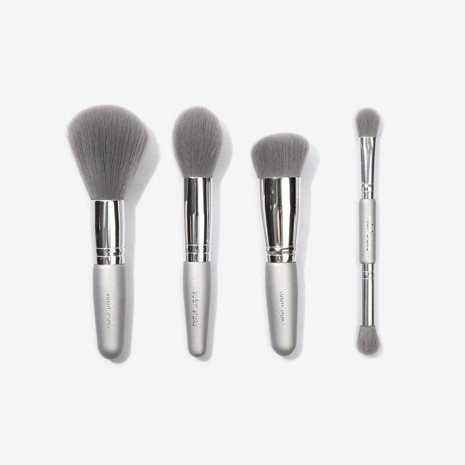 Ultra-Soft 4-Piece Brush Set | Travel-Friendly, Versatile, Precise ...