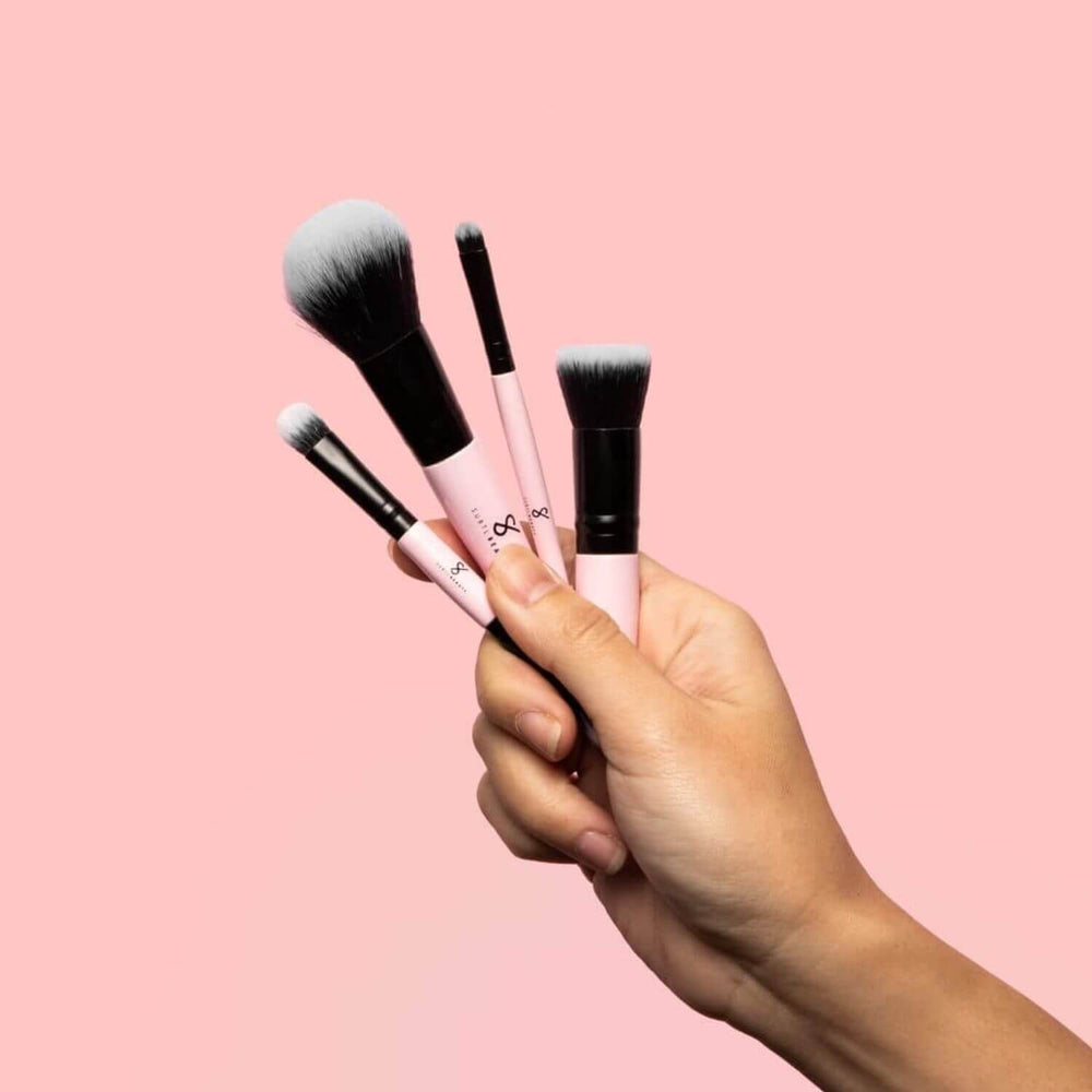 Subtl Beauty makeup brush set Travel makeup brush set 4-piece brush set ...